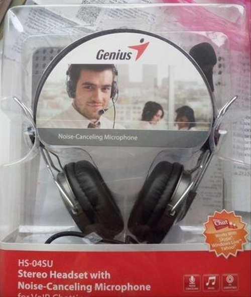 Гарнитура наушники с микрофоном Genius HS-04suнова