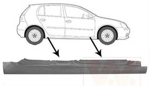 Пороги VW Golf 5