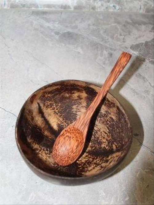 Тарелка из скорлупы кокоса (поход/рыбалка)