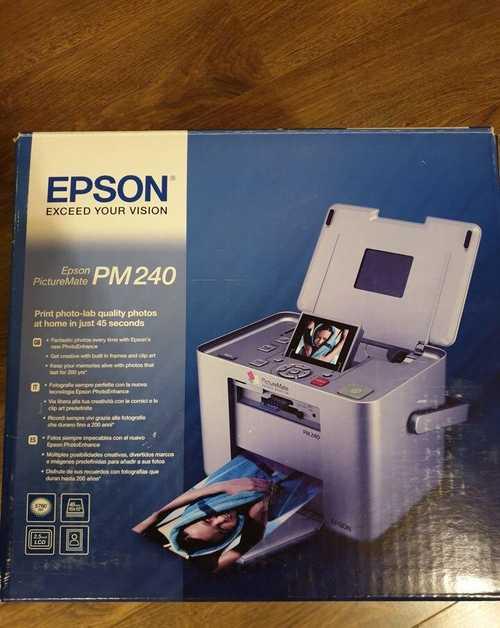 Фотопринтер epson pm240