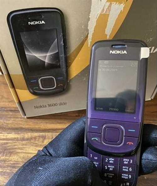 Слайдер новый Nokia 3600 plum магазин