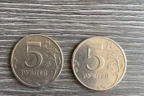 Монеты 5 рублей спмд