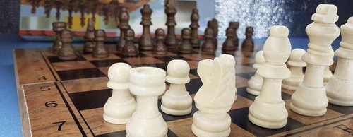 3в1 Шахматы шашки Нарды Качественная доска 30см