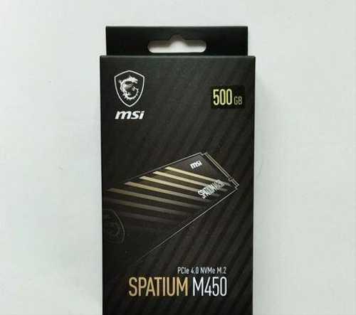 SSD MSI spatium M450 500GB