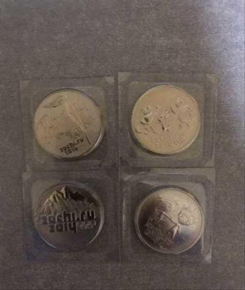 4 монеты олимпиада в сочи 2014