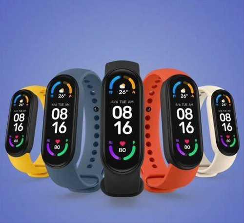 Xiaomi Mi Band 6 фитнес-браслет Новый