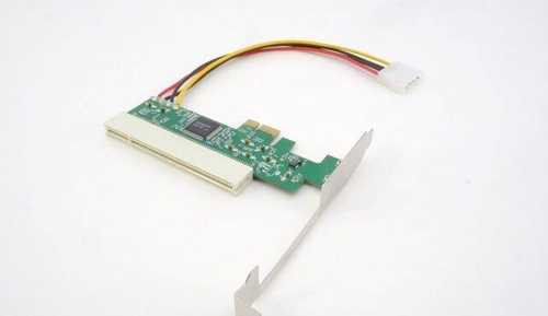 Адаптер PCI-E на PCI + 4 pin Molex питание