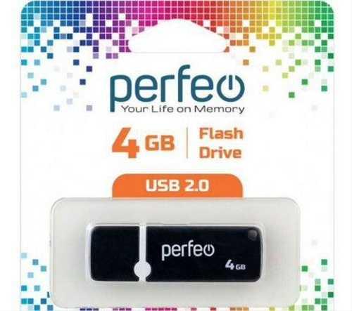 Флешка USB 4Gb Perfeo C07 Black