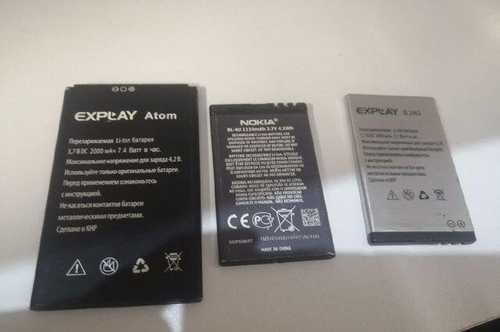 Акб Explay Atom, Nokia BL-4U, Explay B240