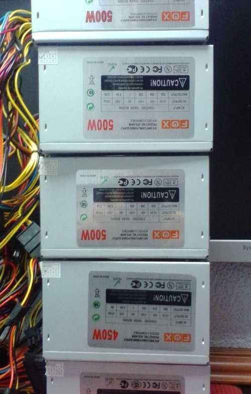 Блоки питания ATX 500W FOX новые