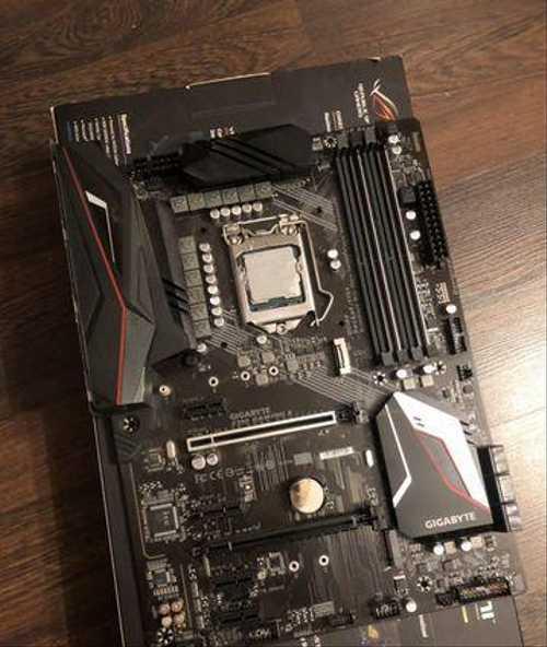 Комплект i9 9900kf+gigabyte z390