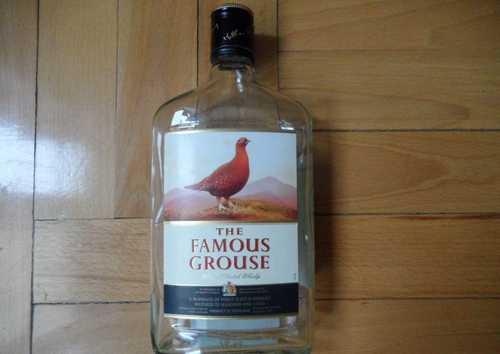 Бутылка с пробкой от виски the famous grouse 0.5л