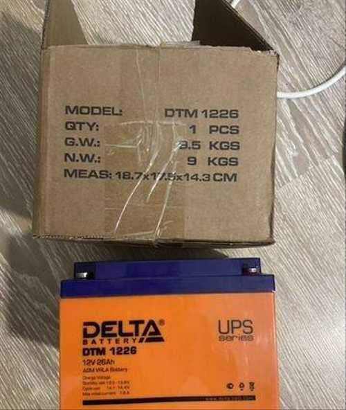 Аккумулятор delta dtm1226
