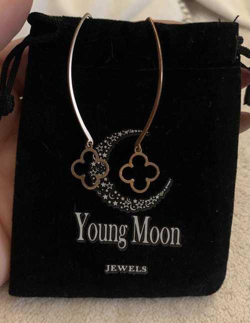 Серьги Клевер Young Moon Jewels
