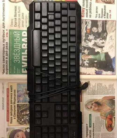 Клавиатура Oklick игровая черная USB