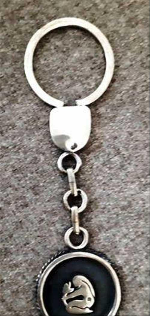 Брелок серебро "дева" знак зодиака