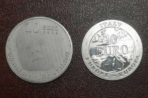 Серебряные монеты 10 евро