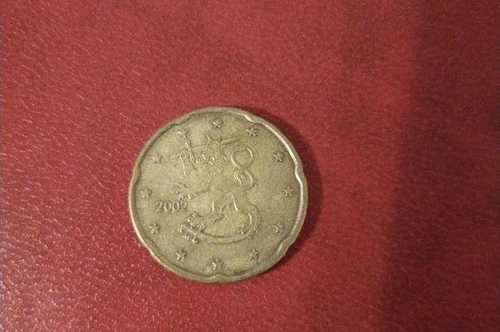 Монета 20 euro cent
