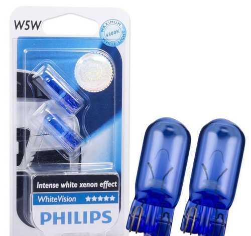 W5W Philips White Vision 4300K - 12961nbvb2