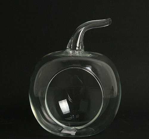 Сувенир, вазочка, подсвечник из стекла Яблоко