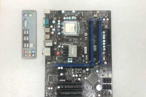 Комплект плата MSI s775 P45T + Q6600 Core 2 Quad