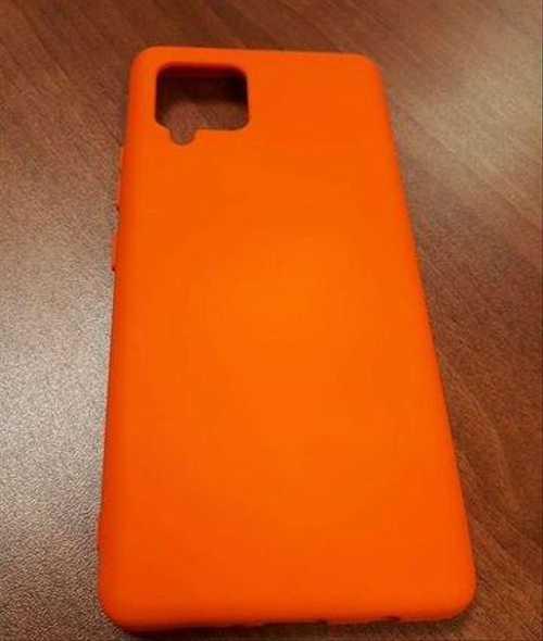 Чехол для Samsung galaxy A42, неоновый оранжевый