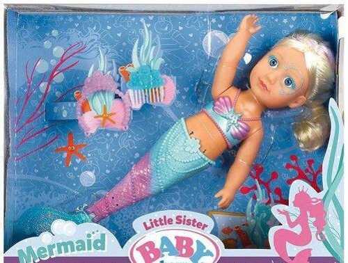 Zapf little sister baby born mermaid 824344
