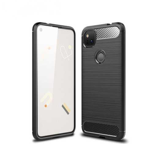 Чехол-накладка Carbon для Google Pixel 4a (черный)