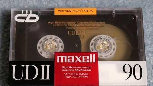 Аудиокассета maxell UD II 90 релиз 1988 (Japan)