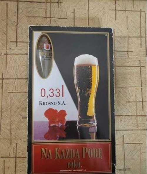 Набор пивных бокалов Krosno S.A. 0.33l