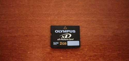 Карта памяти olympus xD M+ 2Gb
