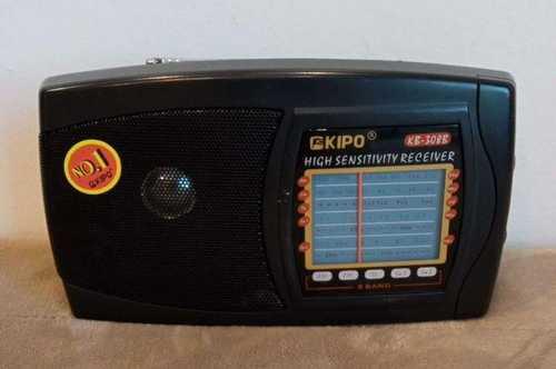Радиоприемник kipo kb-308b радио на батарейках