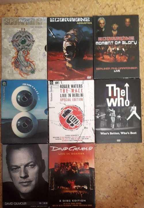 DVD Scorpions, Pink Floyd, The Who