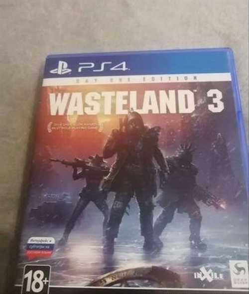 Диск с игрой Wasteland 3 ps4