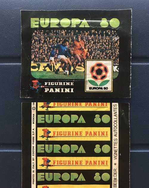 Пакетик Panini Euro 1980 (Панини Евро 1980)