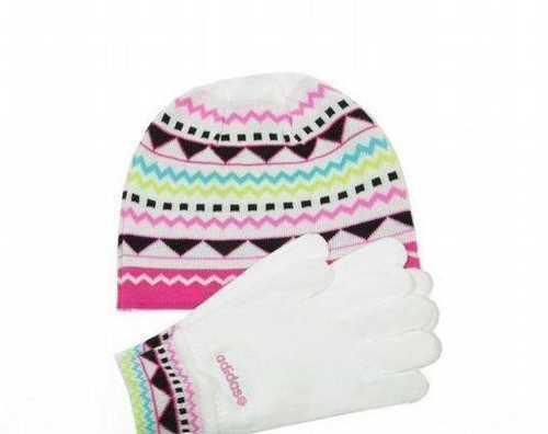 Комплект шарф и перчатки Adidas новые оригинал
