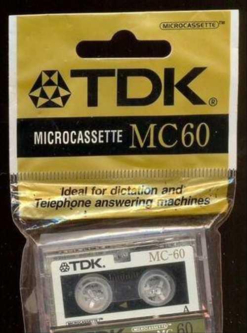 Микро аудиокассета TDK MC-60 новая