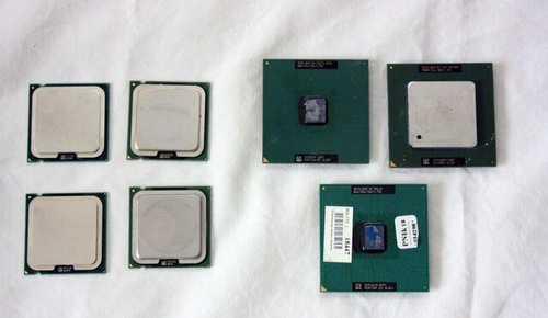 Процессоры LGA 775 (4 шт.) Socket 370 (3 шт.)