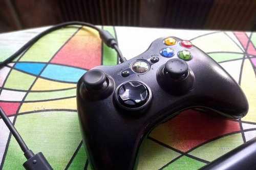 Геймпад xbox 360 проводной + клавиатура Genius