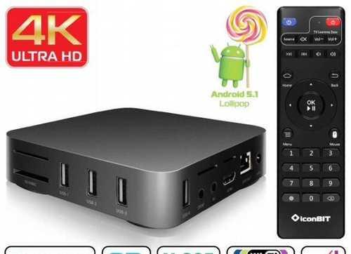 Медиа плеер iconBit XDS84K Ultra HD Smart Box