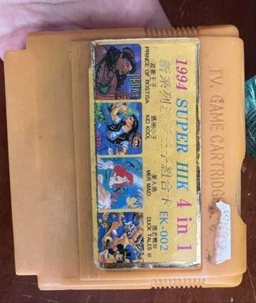 Катридж сега 1994 год 4 игры