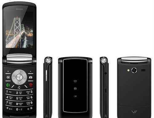 Кнопочный телефон Vertex S108, черный 1