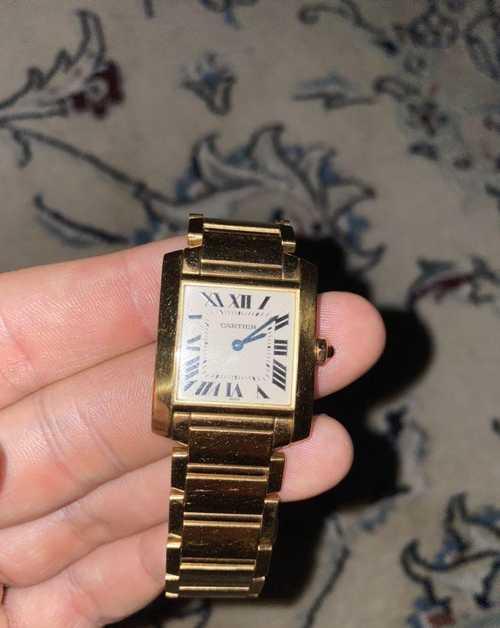 Часы Cartier Tank Francaise 18k gold 25 mm