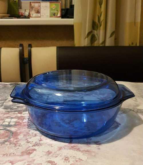 Кастрюля форма стеклянная жаропрочная Pyrex