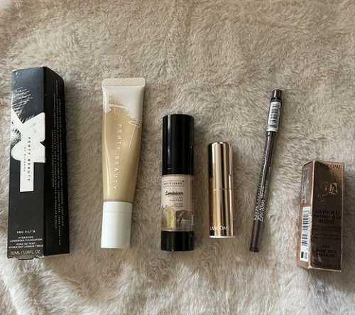 Набор косметики, тон Fenty, помада Lancôme, nyx