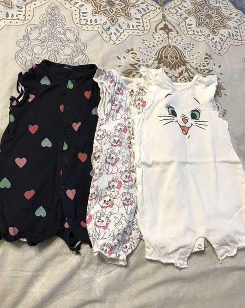 3 песочника h&m, 2 песочника mothercare, джинсы, п