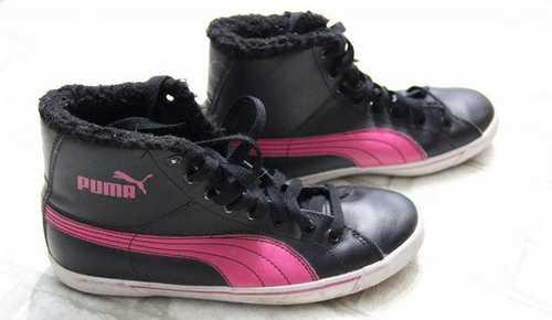 Утепленные кроссовки-кеды Puma 37