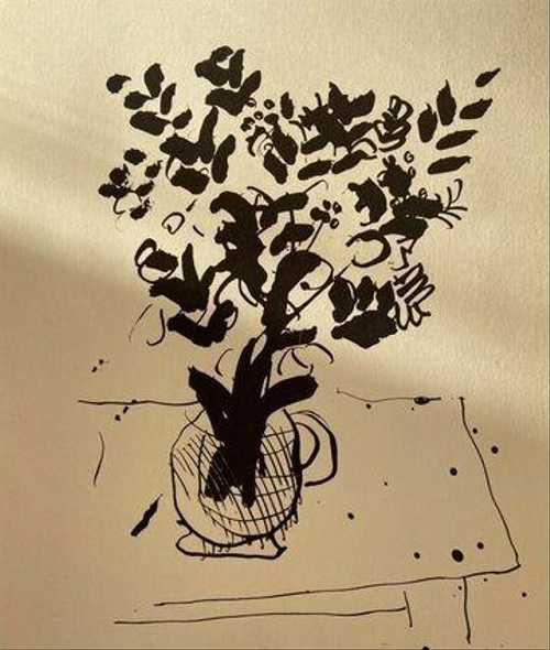 Шагал 1972, литография + видео