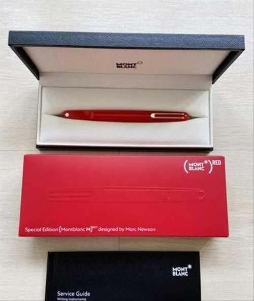 Ручка Montblanc M Red Resin Ballpoint Pen