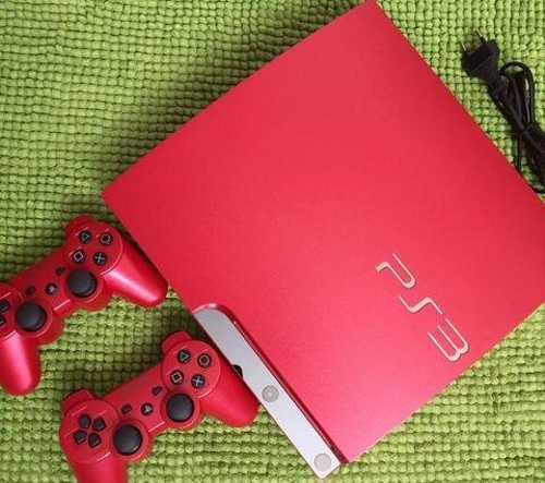 Sony PS3 Red 320 Gb Лицензия +16 игр